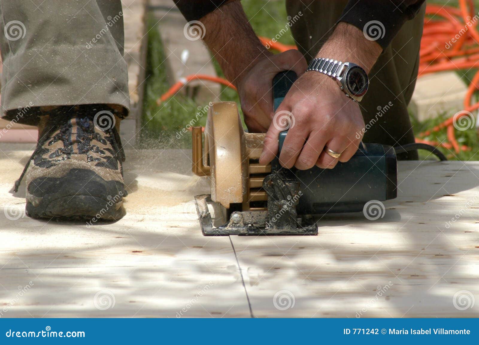 Working outside stock photo. Image of craft, ring, cable - 771242