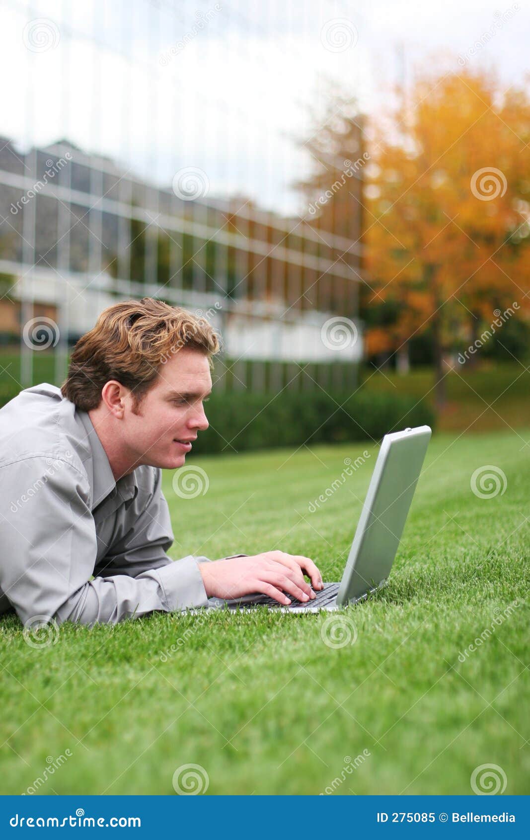 Working outside the box stock image. Image of outdoor, grass - 275085