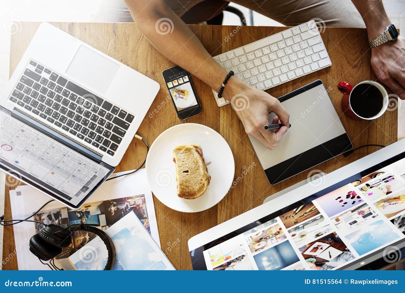 Working Overload Digital Device Internet Working Concept Stock Photo ...