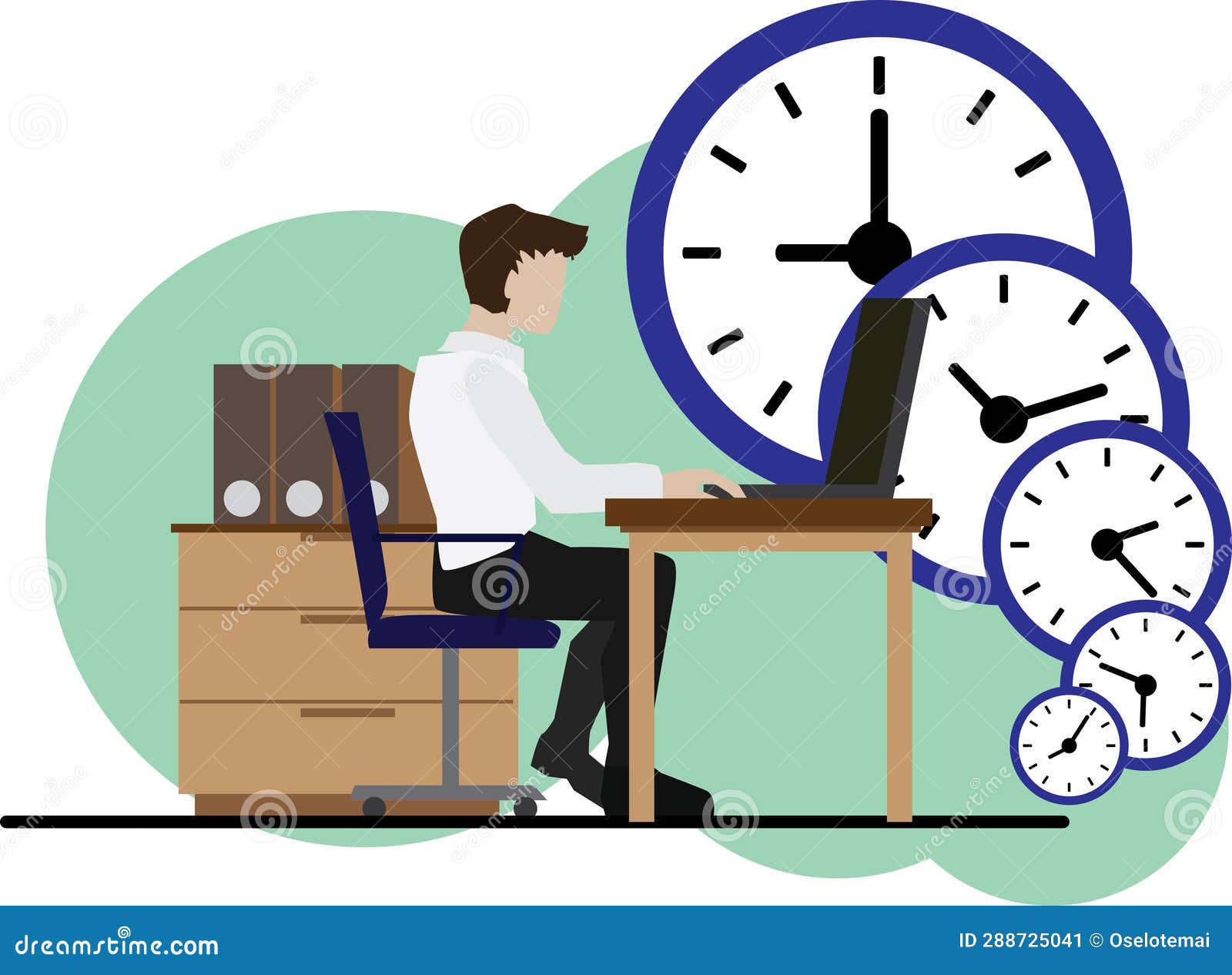 Working Overtime To Complete Tasks on Time , Working Hours Fly by ...