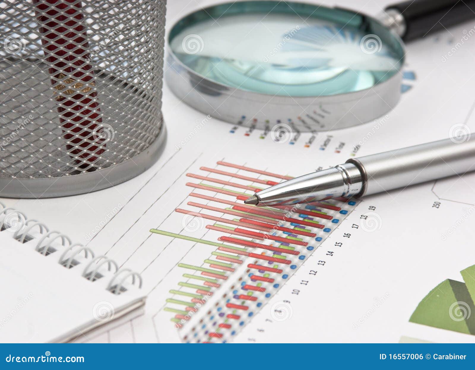 Working Paper with a Diagram Stock Photo - Image of finances, analyzing ...