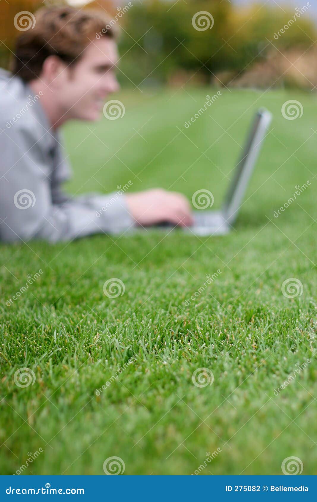 Working in the park stock photo. Image of business, handsome - 275082