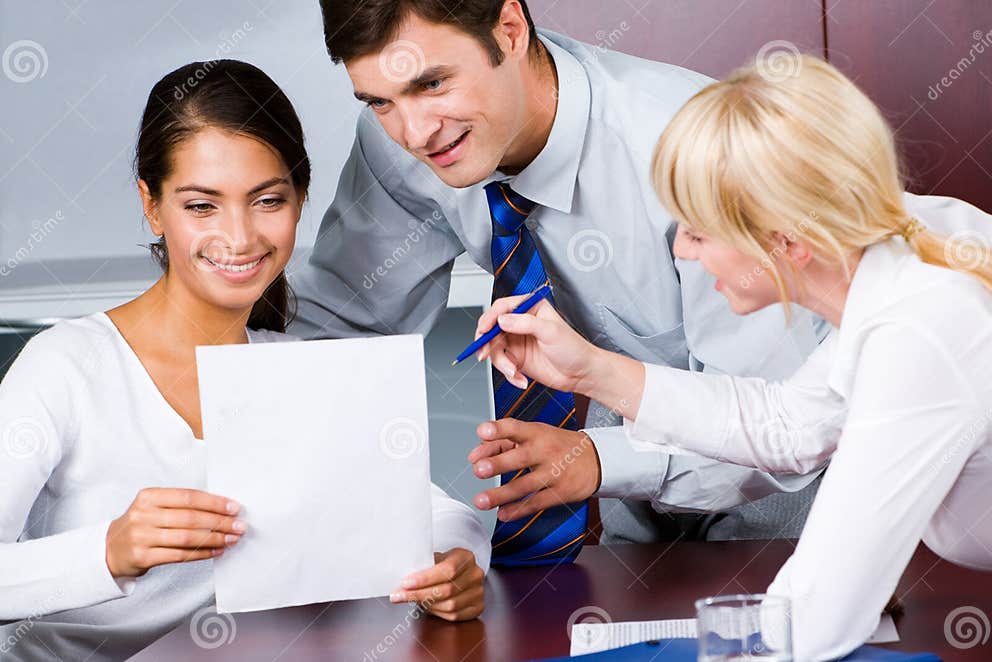 Working people stock image. Image of document, caucasian - 3885283