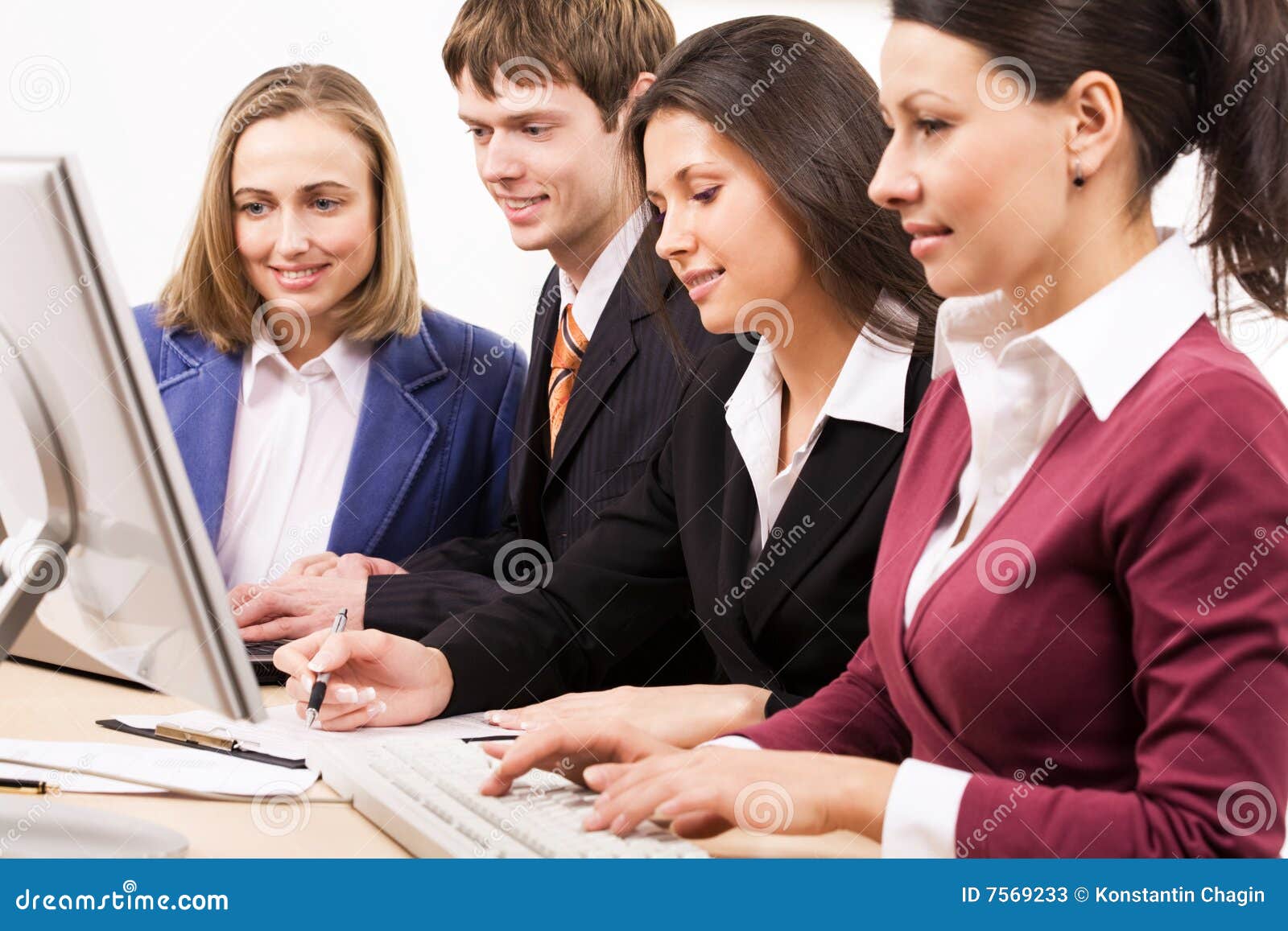 Working people stock image. Image of concentration, display - 7569233