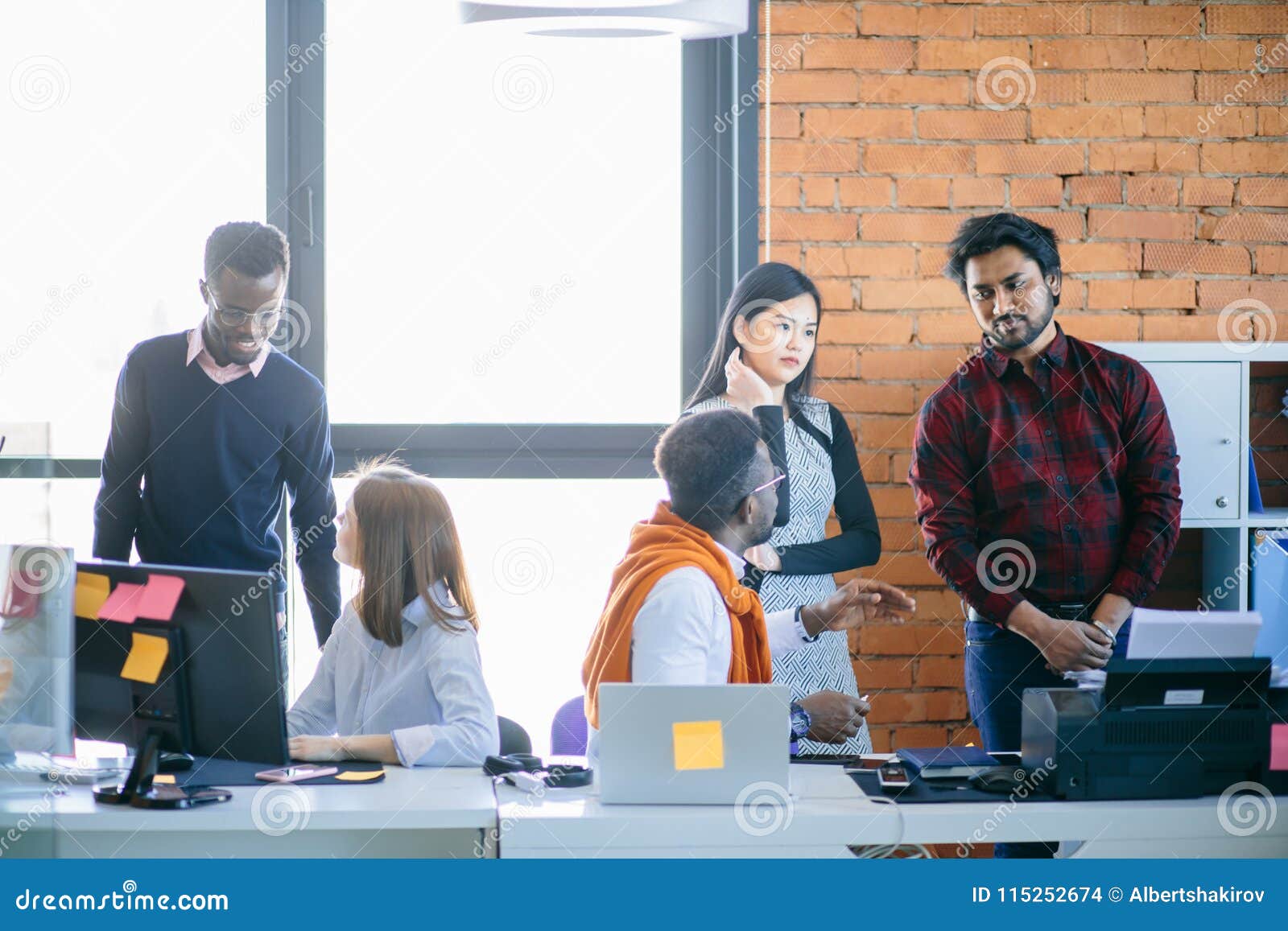 Working People with Different Views. Divided Opinion Stock Photo ...