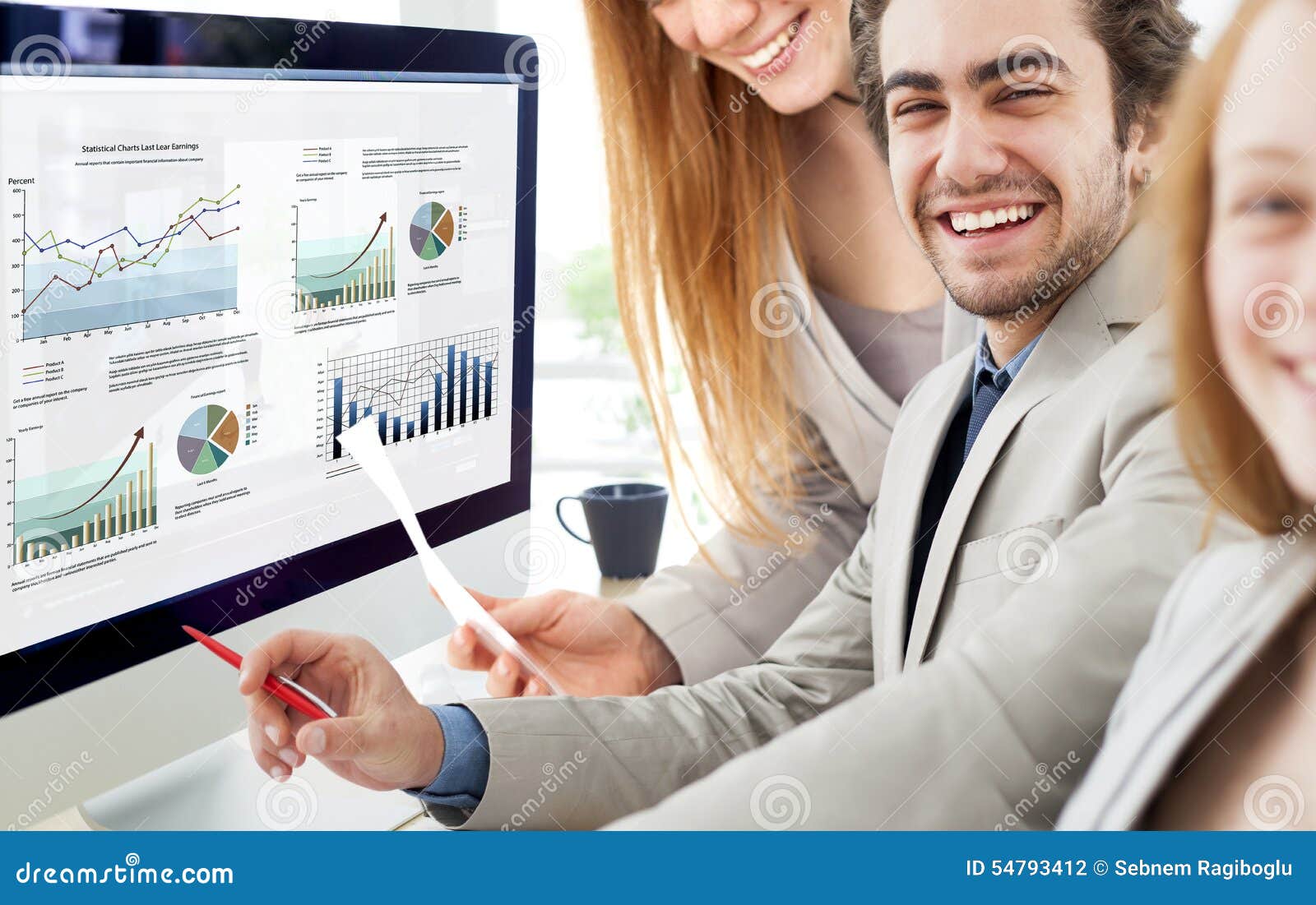 Working People in the Office Stock Photo - Image of display, women ...