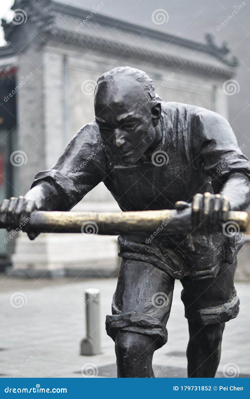 The working people statue stock photo. Image of traditional - 179731852