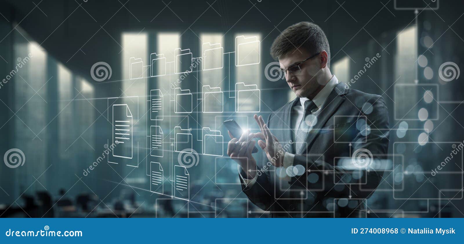 Working in the Phone and on the Virtual Computer Screen with Documents ...