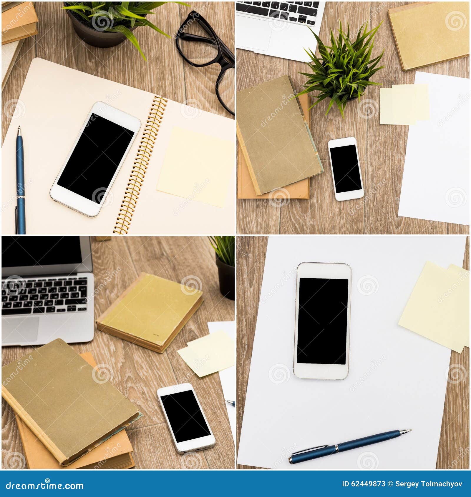 Working place collage stock image. Image of lifestyle - 62449873