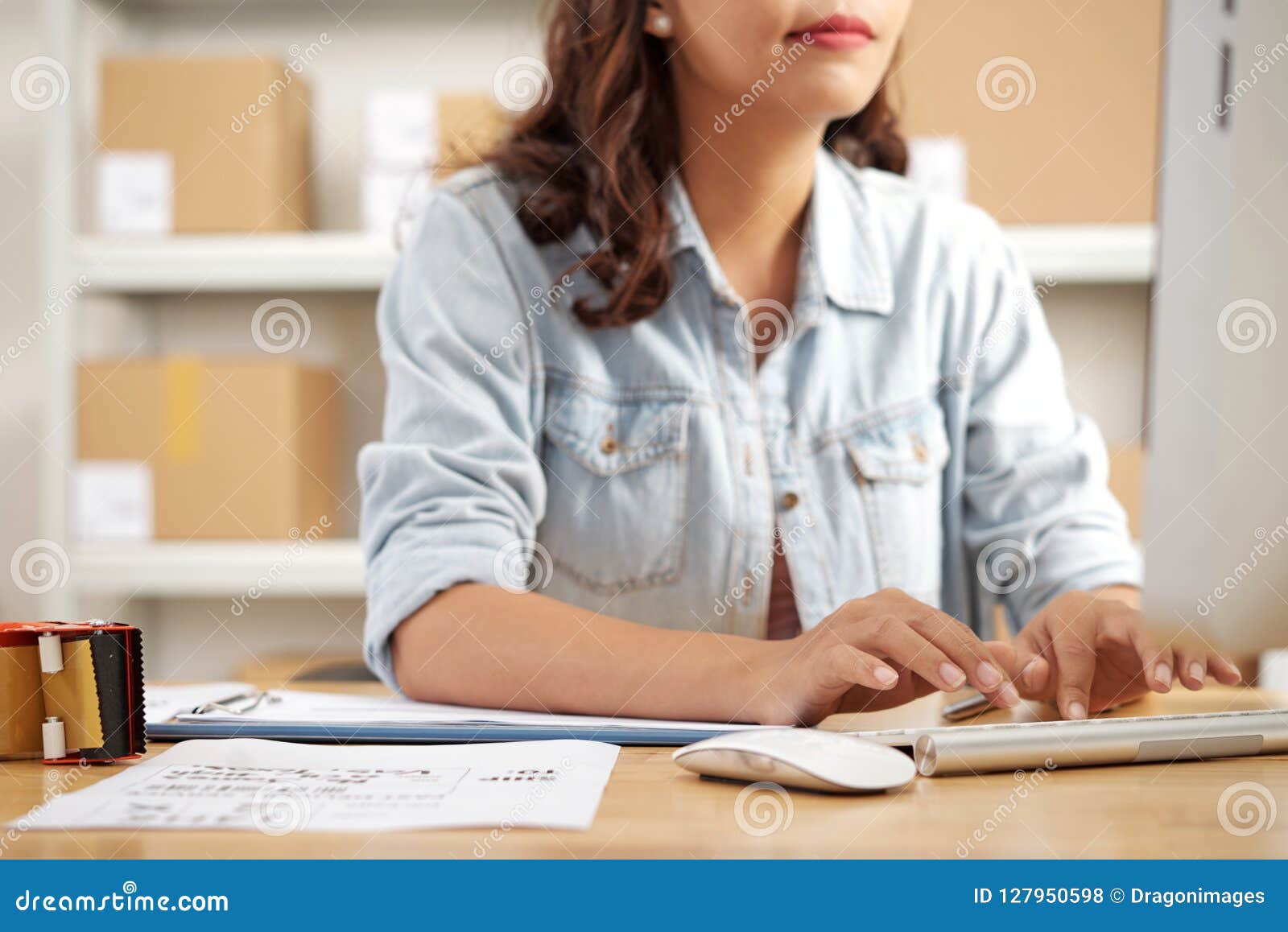 Working in post office stock photo. Image of workplace - 127950598