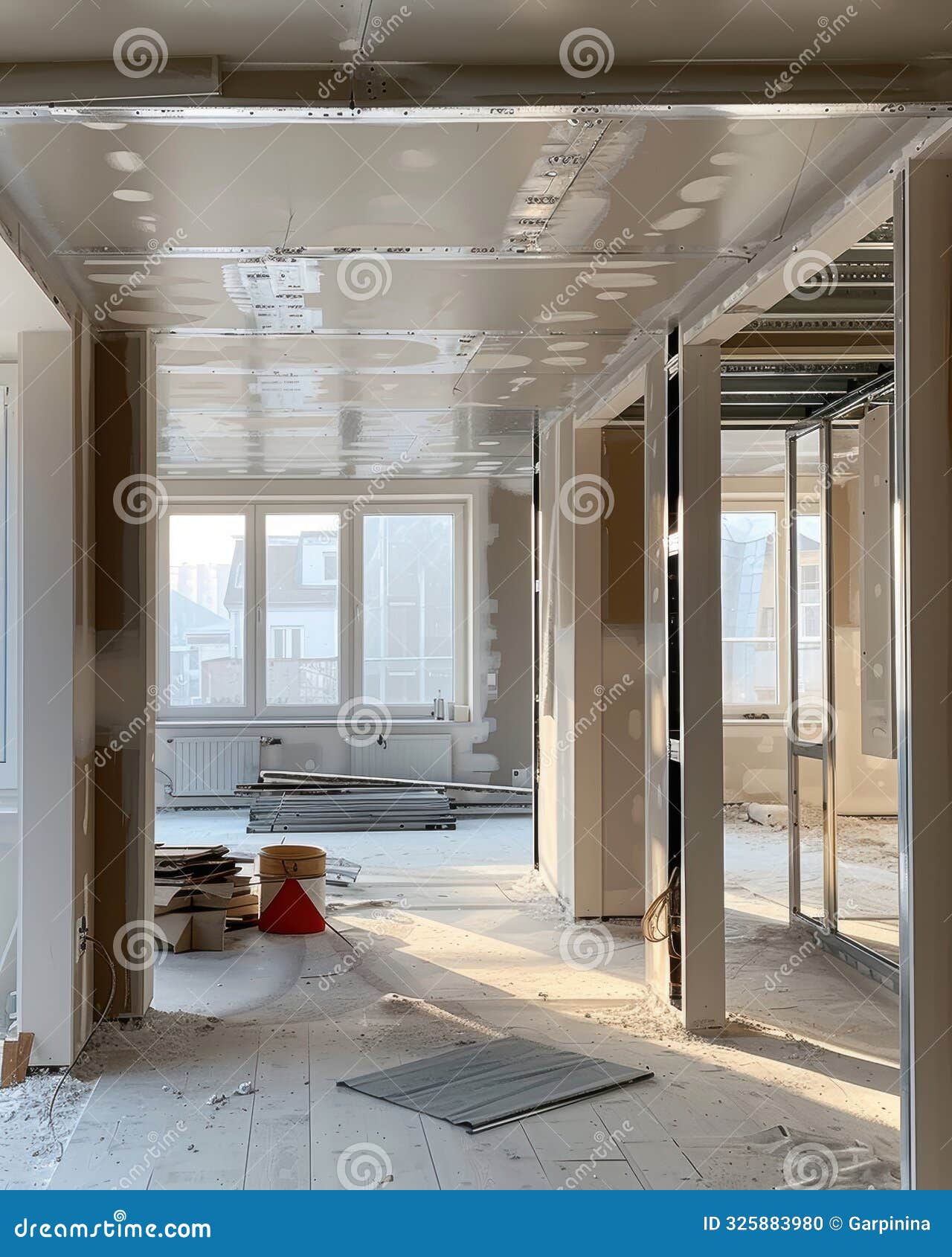 Metal Frames Set With Shadows Isolated On White Background. Pack Of ...