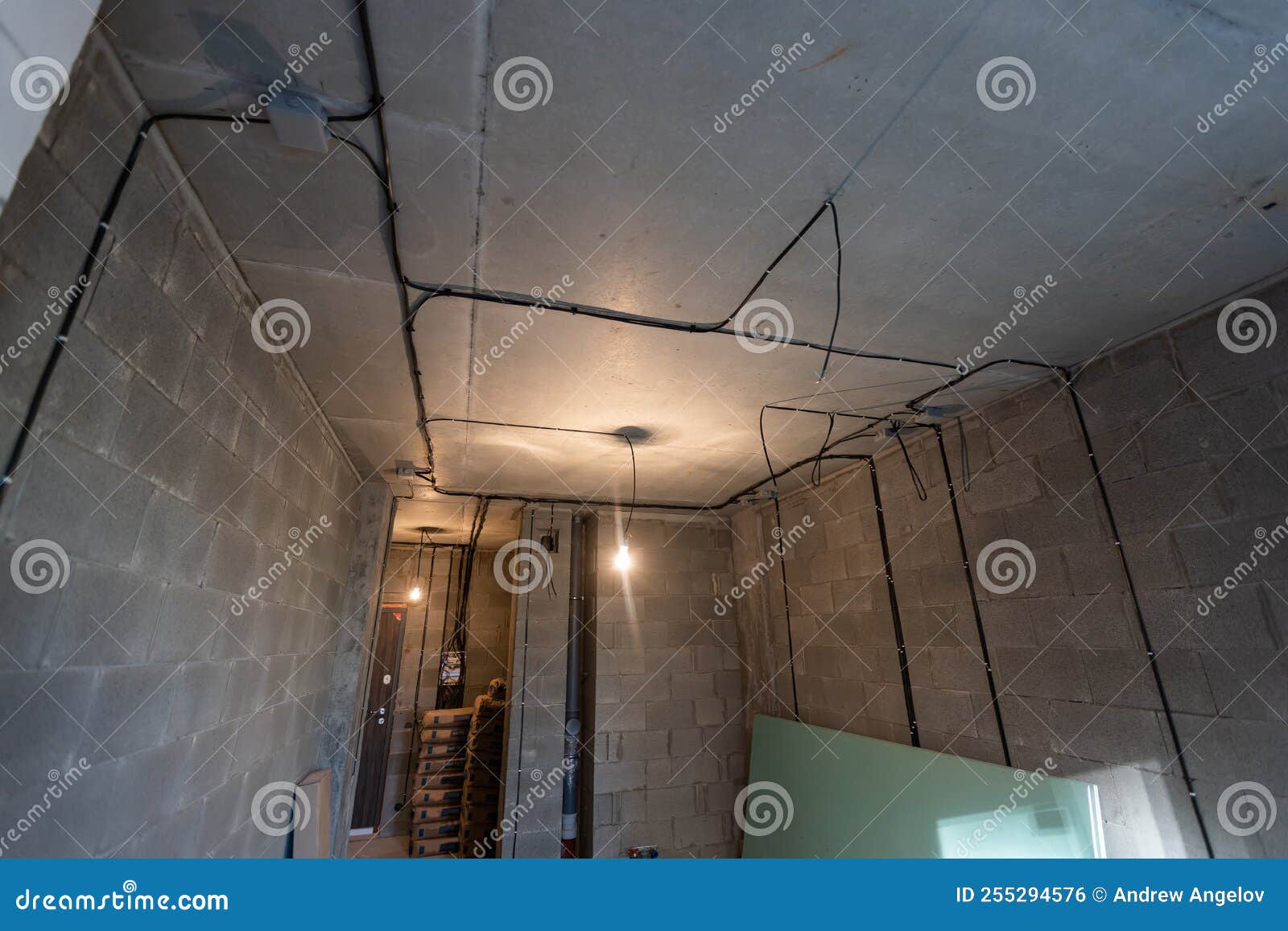 Working Process of Installing Metal Frames for Plasterboard -drywall ...