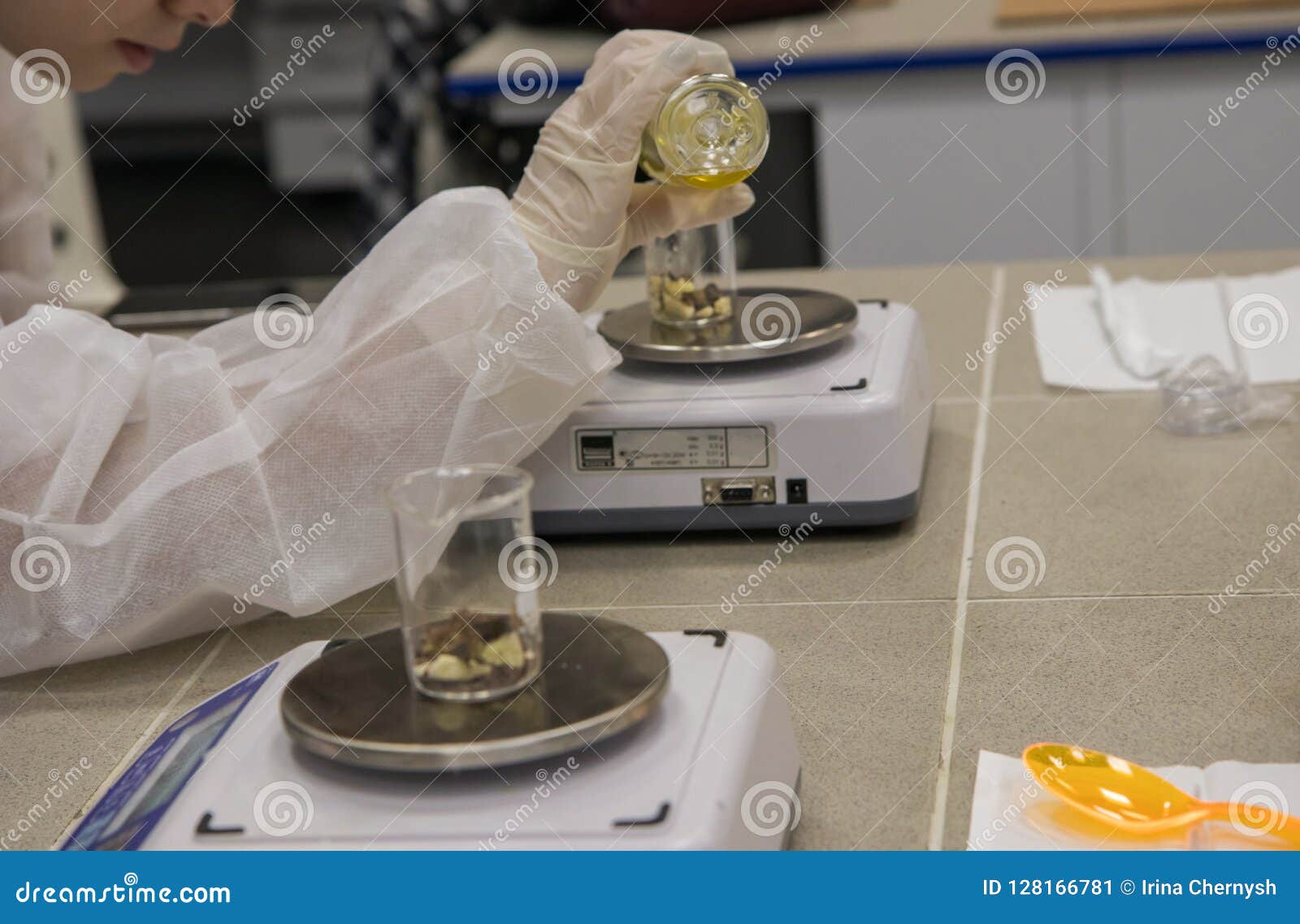 Working Process in Nanotechnology Laboratory of Cosmetic Production ...