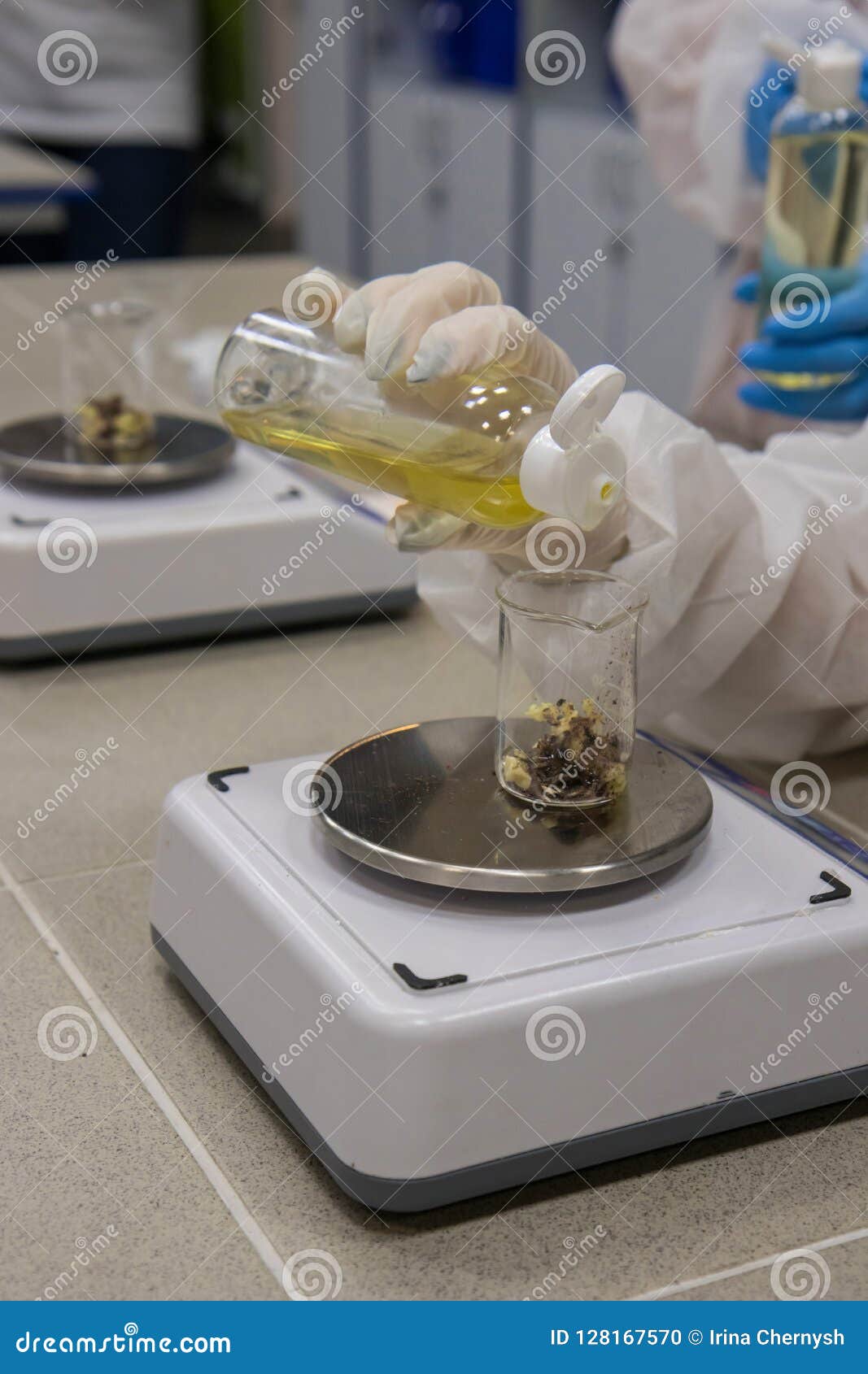 Working Process in Nanotechnology Laboratory of Cosmetic Production ...