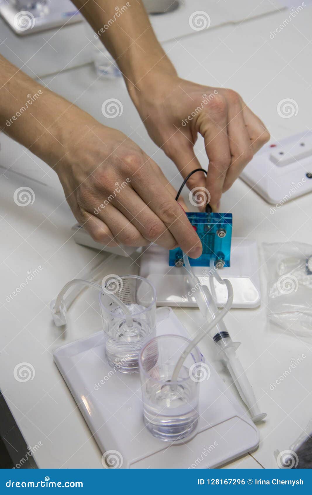 Working Process in Nanotechnology Laboratory of Hydrogen Energy Stock ...