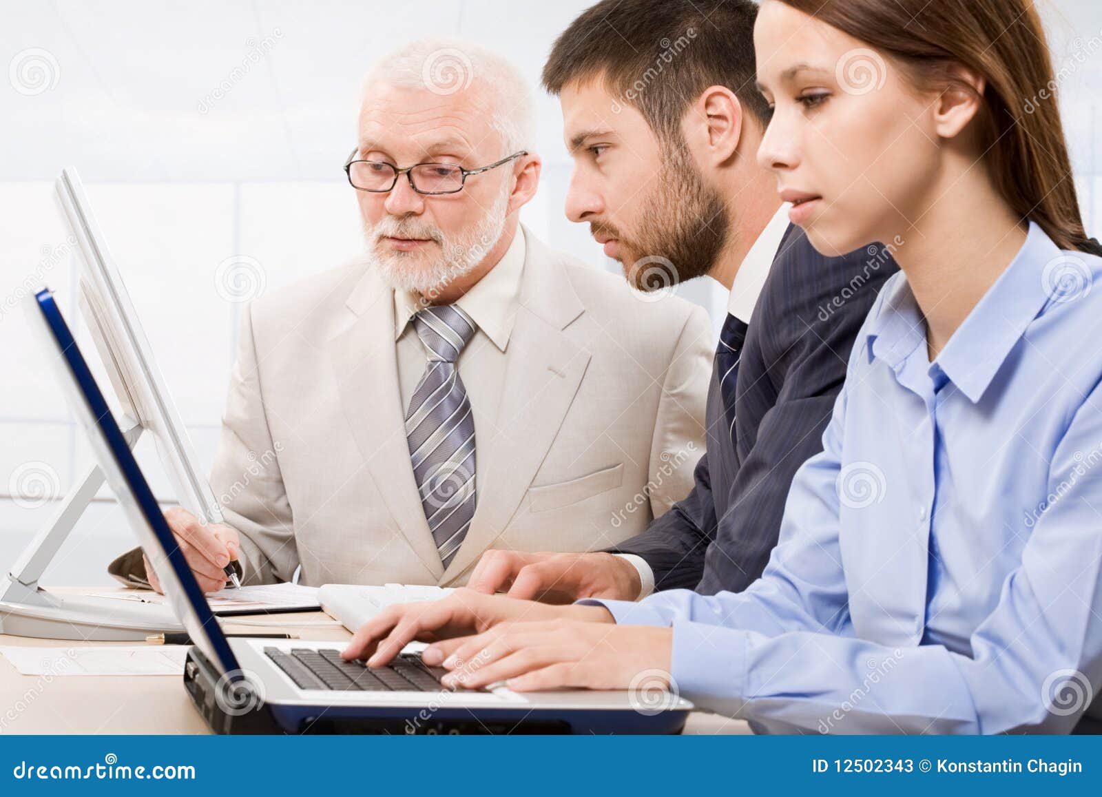 Working Process in an Office Stock Image - Image of teamwork ...