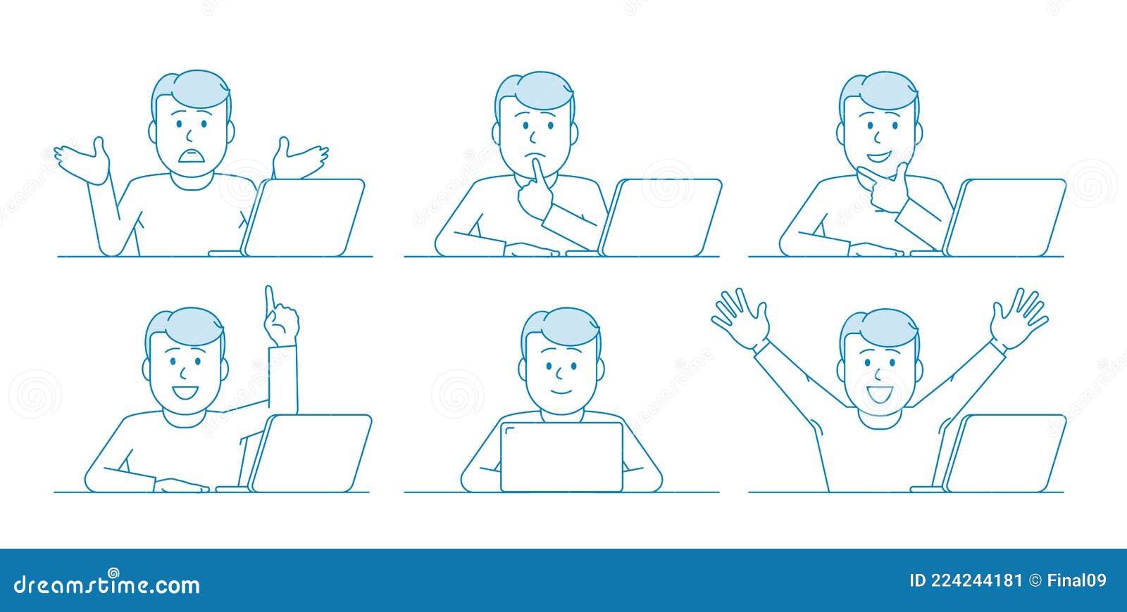 The Working Process. Stages of Work or Task Stock Vector - Illustration ...