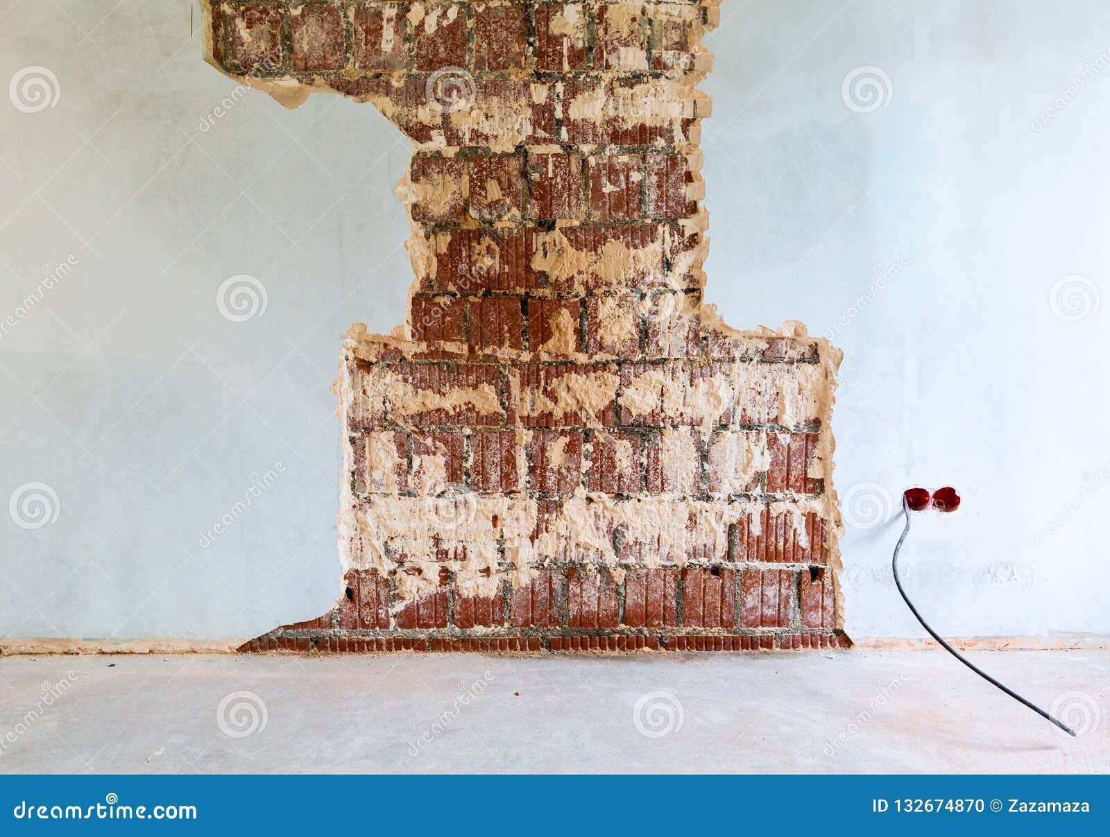 Working Process To Groove or Wall Chasing for Electrical, Internet ...