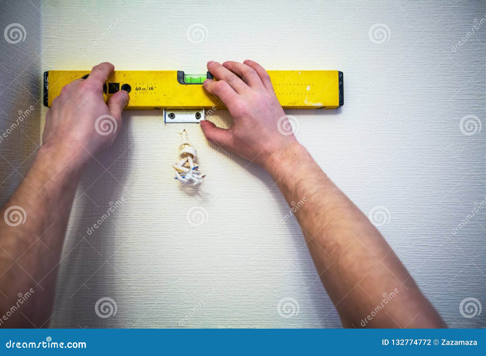 Working Process To Groove or Wall Chasing for Electrical, Internet ...