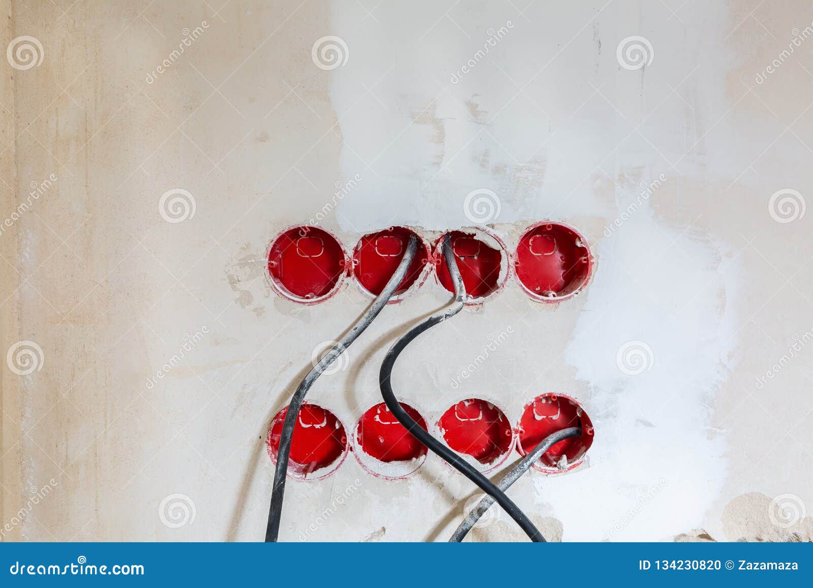 Working Process To Groove or Wall Chasing for Electrical, Internet ...