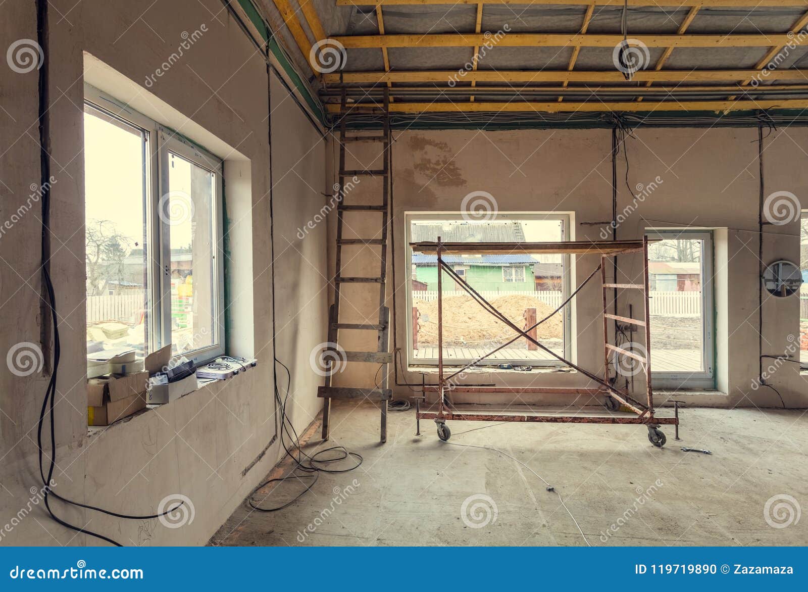 Working Process of Warming Inside Part of Roof with Using Erecting ...