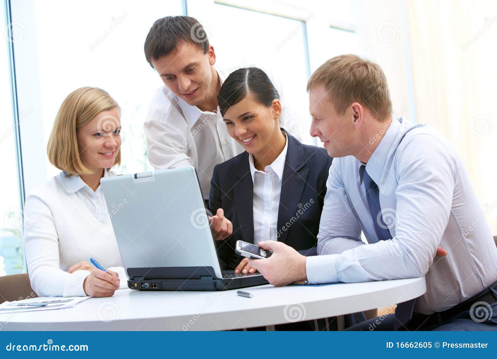 Working at project stock image. Image of female, business - 16662605