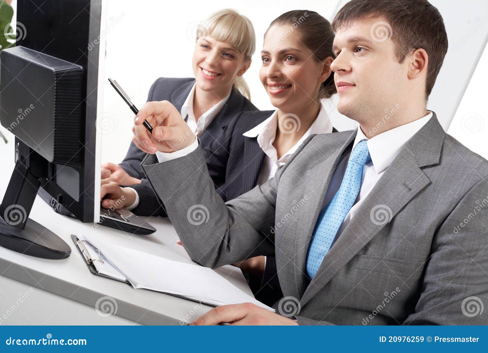 Working at project stock image. Image of cooperation - 20976259