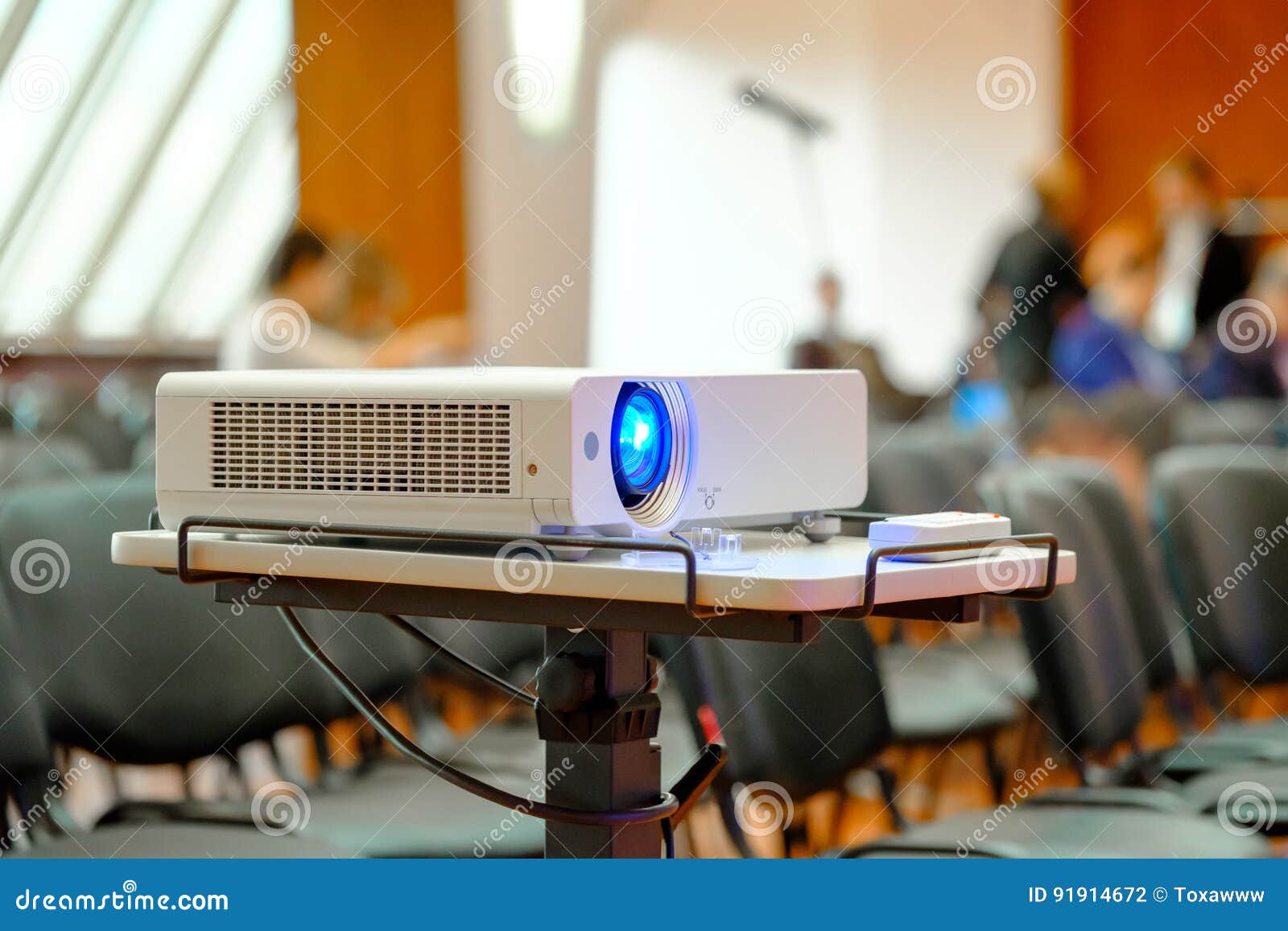 Working Projector at the Conference Stock Photo - Image of event ...