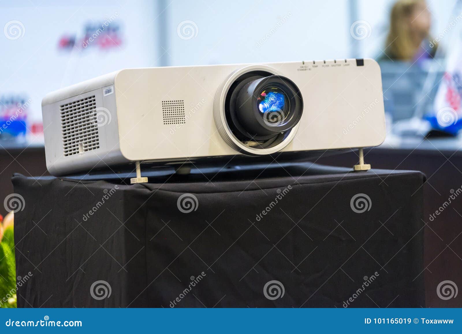 Working Projector at the Conference Stock Image - Image of event ...