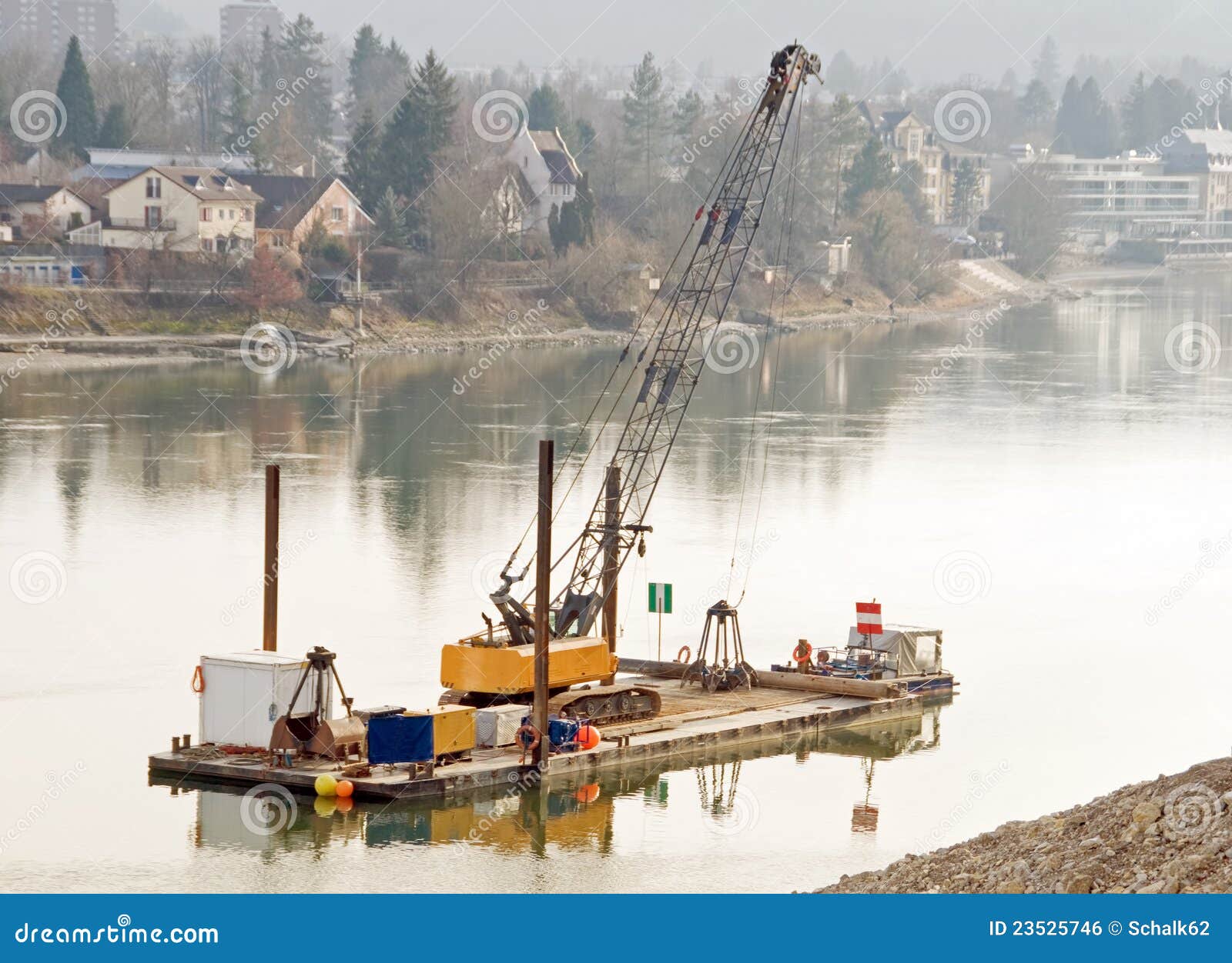 Working raft stock photo. Image of industrial, site, power - 23525746