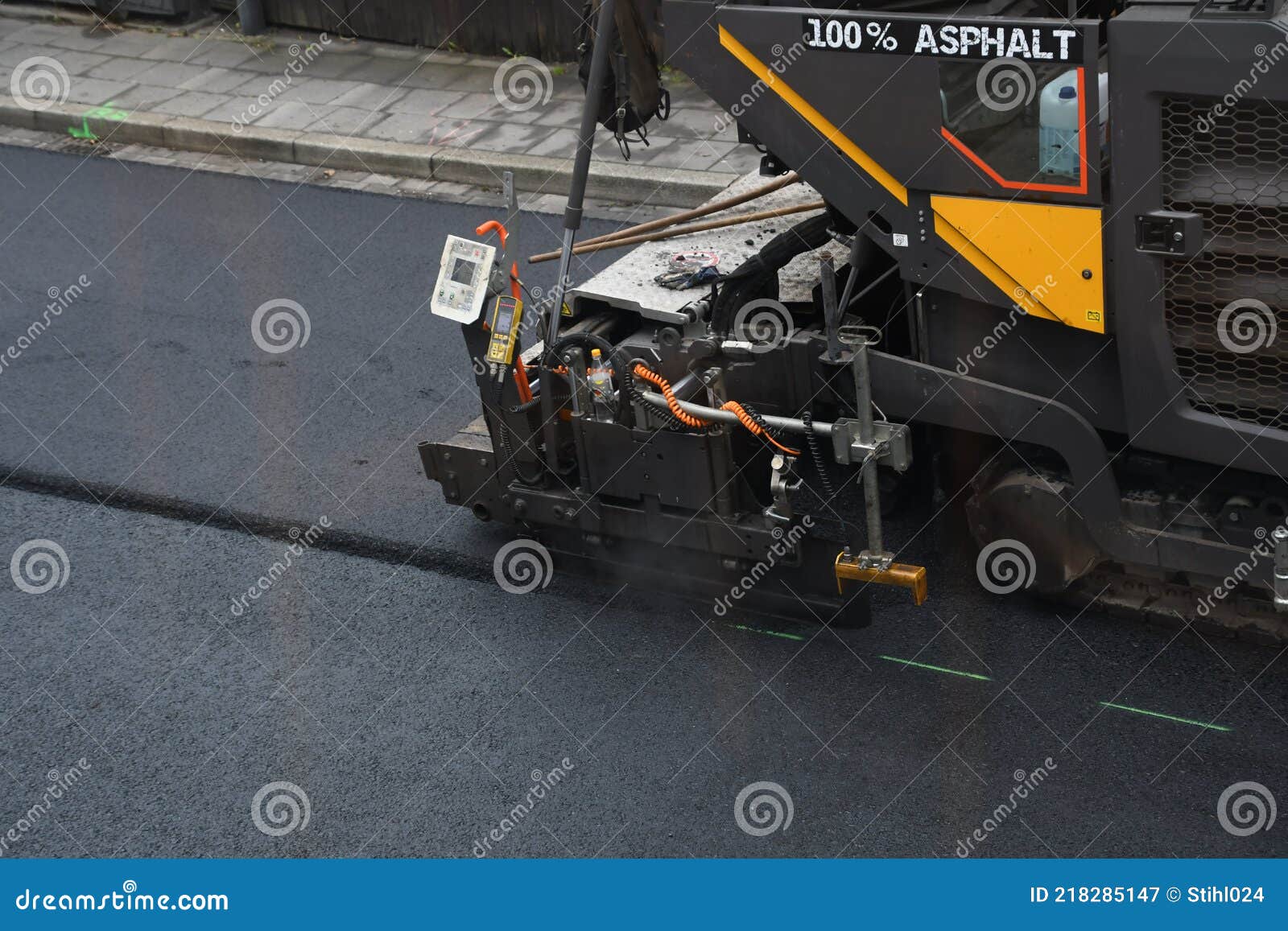 Working with Road Paving Machine Editorial Photography - Image of ...