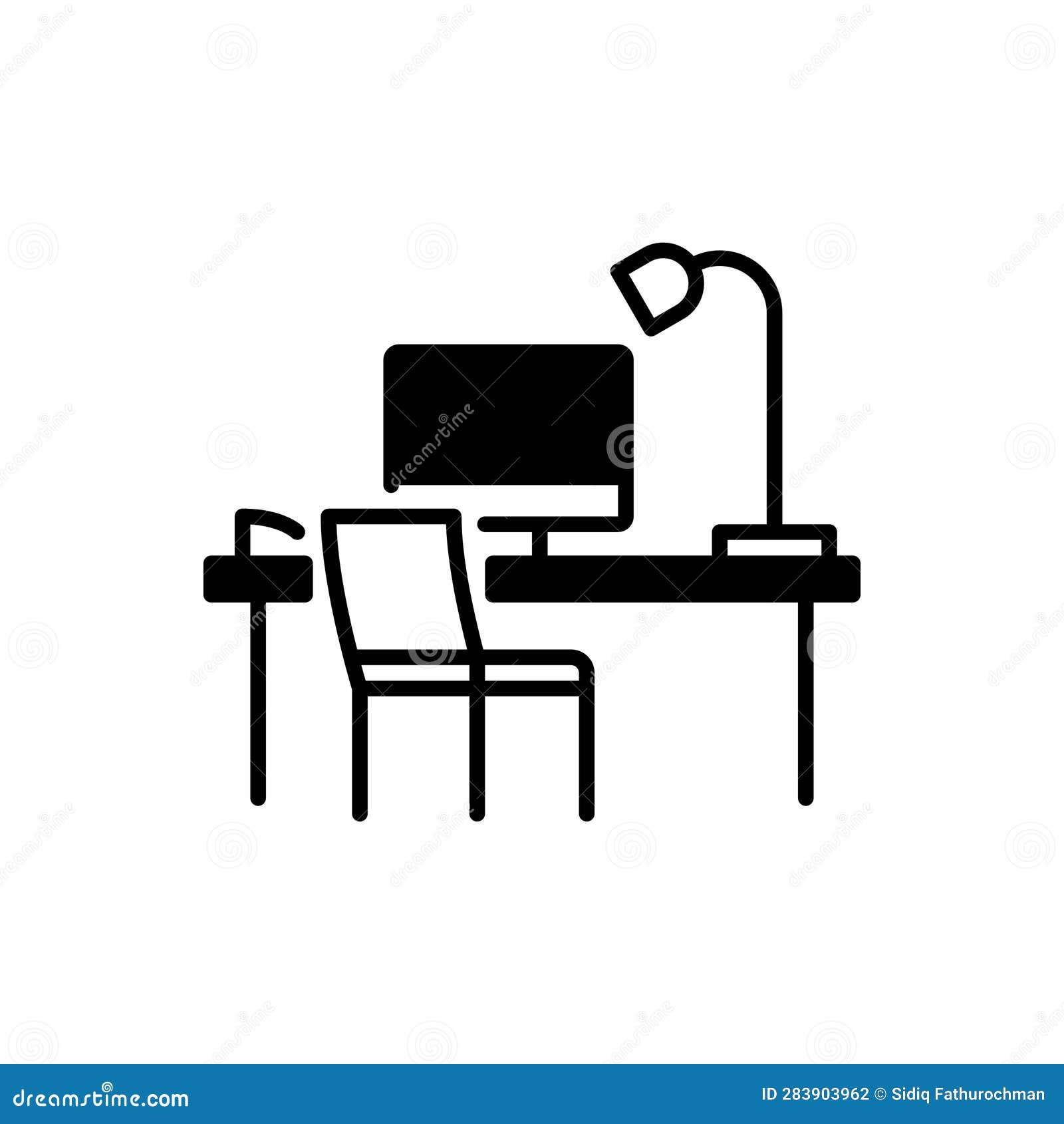 Working Room stock vector. Illustration of office, cartoon - 283903962
