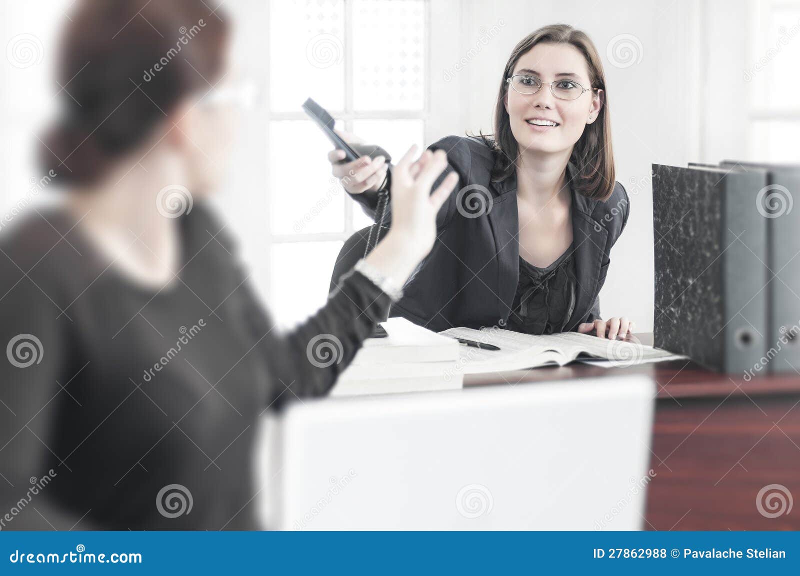 Working Scene at the Office Stock Photo - Image of call, corporation ...