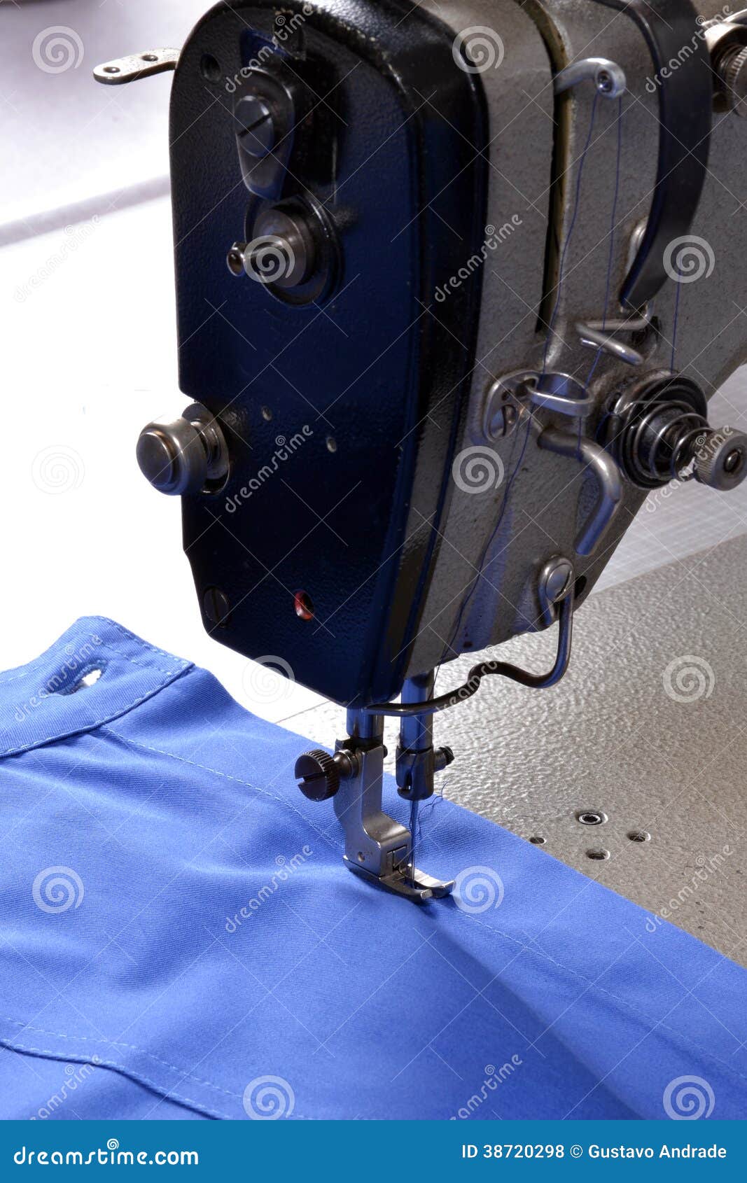 Working on sewing machine. stock photo. Image of dressmaker - 38720298