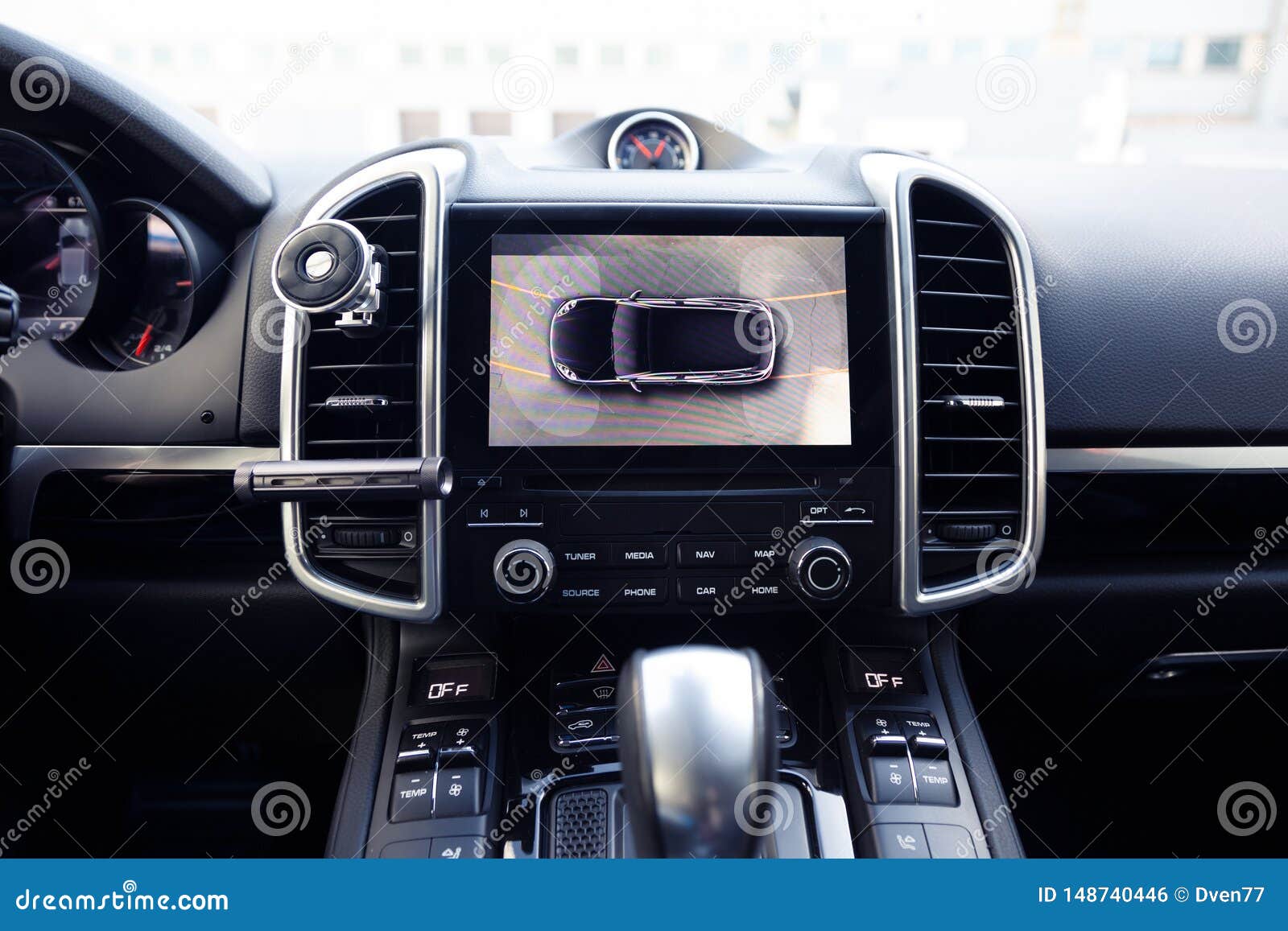 Working Of A Side Mirror Cameras To Rear View. Of Surround 360 Degrees ...