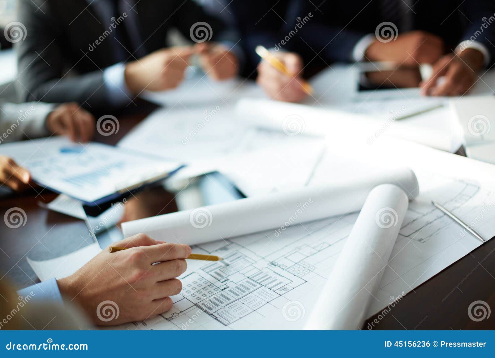 Working with sketch stock photo. Image of paperwork, paper - 45156236