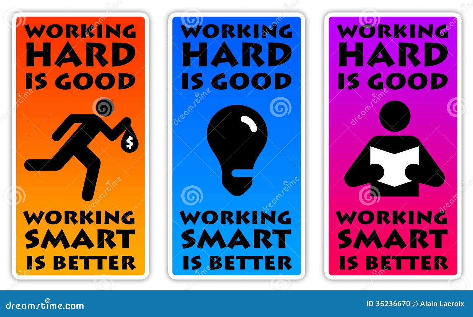 Working smart stock illustration. Illustration of overload - 35236670 Working smart stock illustration. Illustration of overload - 35236670