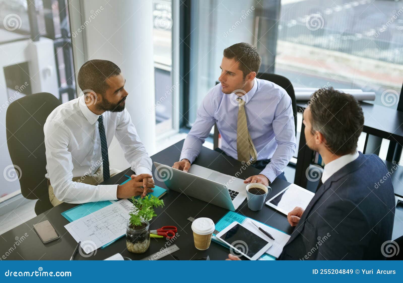 Working on Something Big. Businesspeople in a Meeting. Stock Image ...
