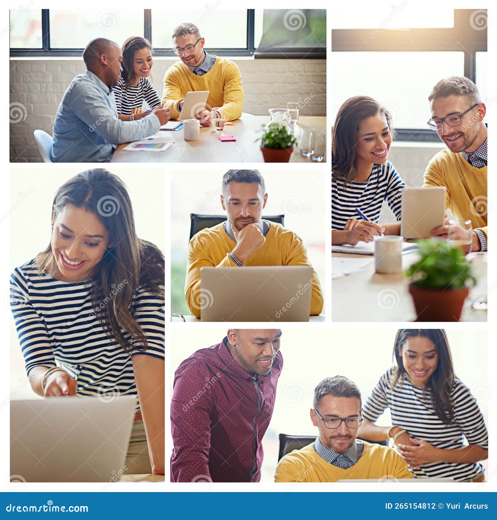 Working on Something Big. Composite Image of Creative Businesspeople ...