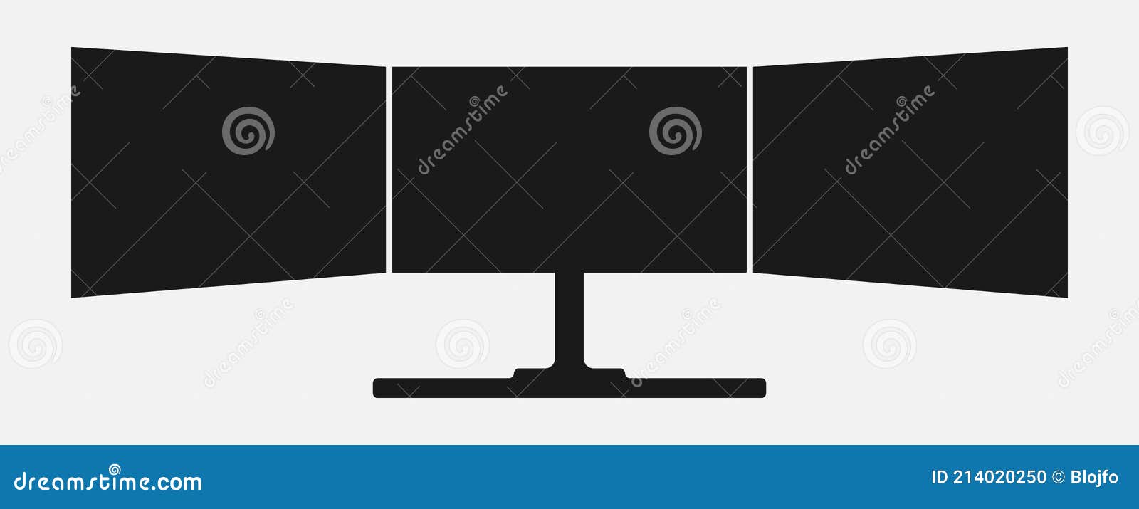 Working Space Setup Black Silhouette Symbol Stock Vector - Illustration ...