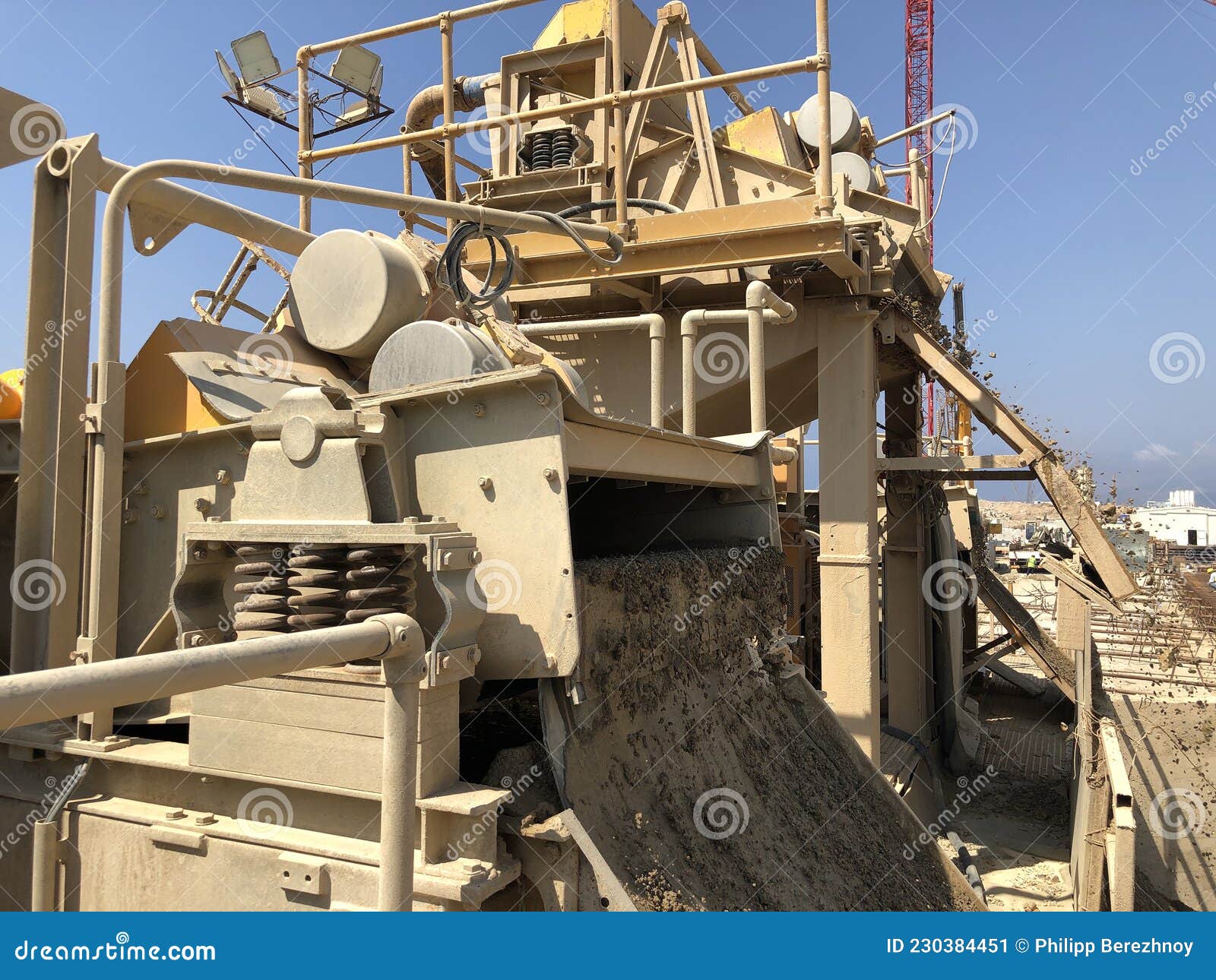 Working Stone Crusher Machine Stock Image - Image of production ...