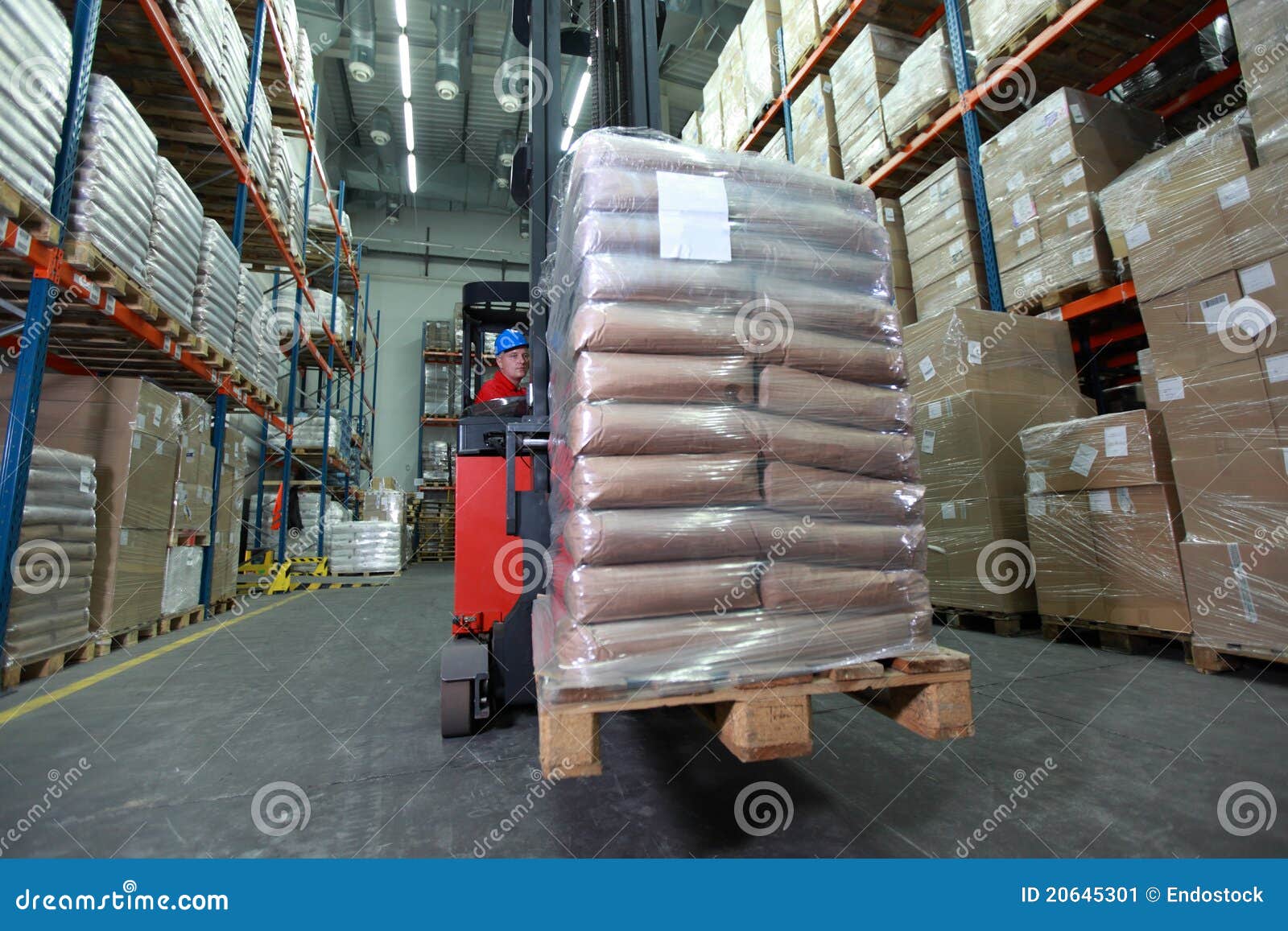 Working at the storehouse stock image. Image of labourer - 20645301