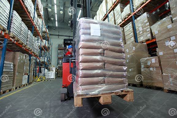 Working at the storehouse stock image. Image of labourer - 20645301