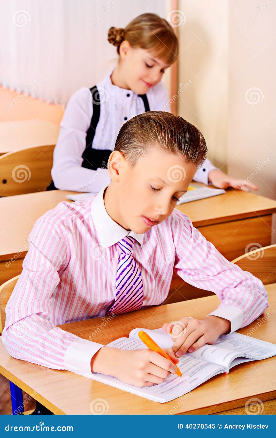 Working students stock image. Image of cute, happy, sitting - 40270545