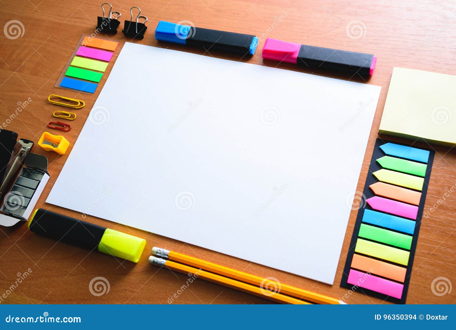 The Working Surface of the Artist. Stock Photo - Image of lamp, book ...