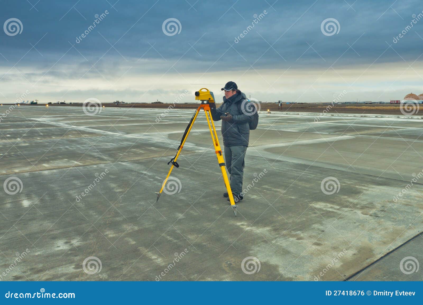 Working surveyour stock photo. Image of concrete, surveyour - 27418676