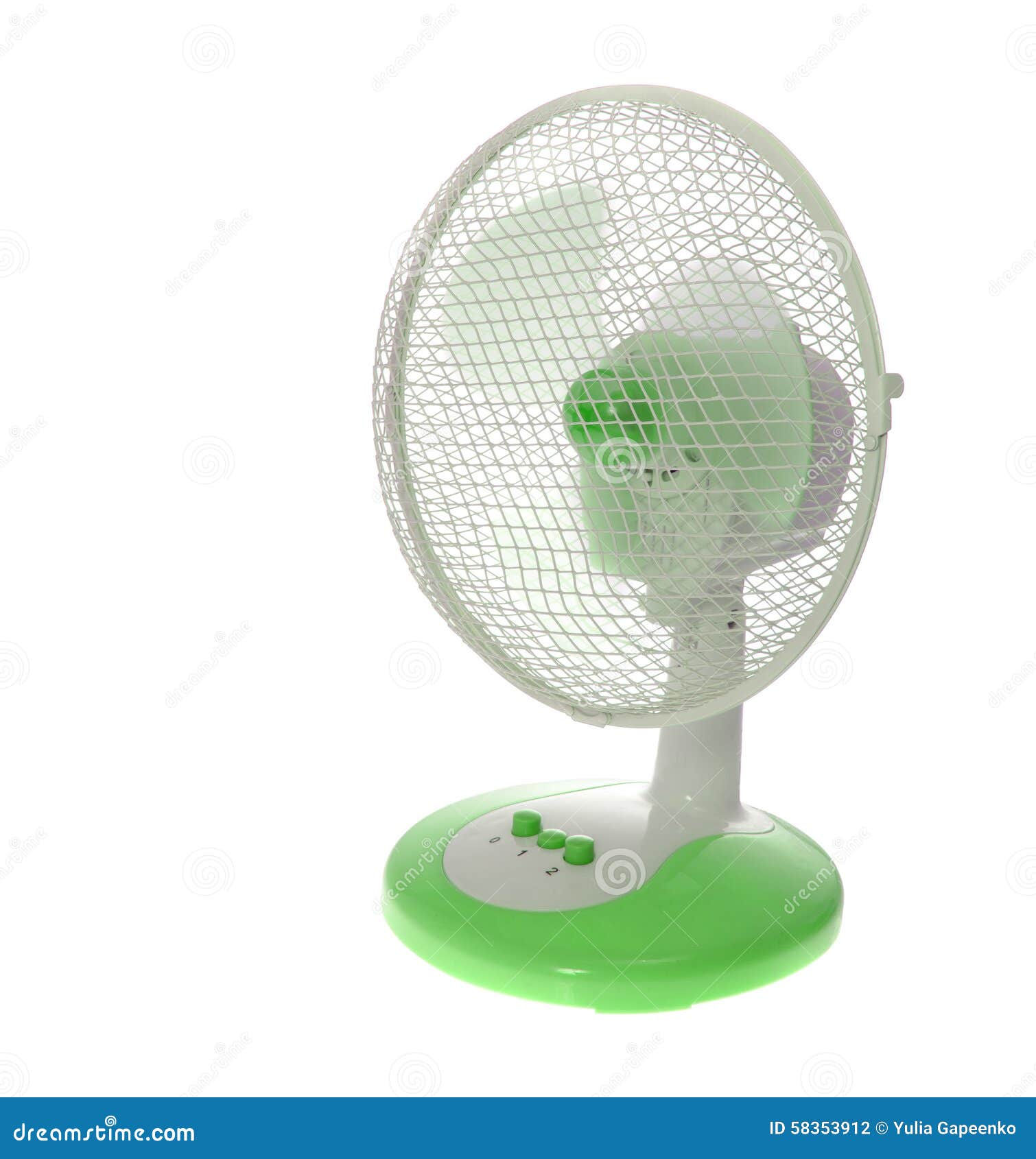 Working Table Electric Green Fan Isolated Stock Photos - Free & Royalty ...