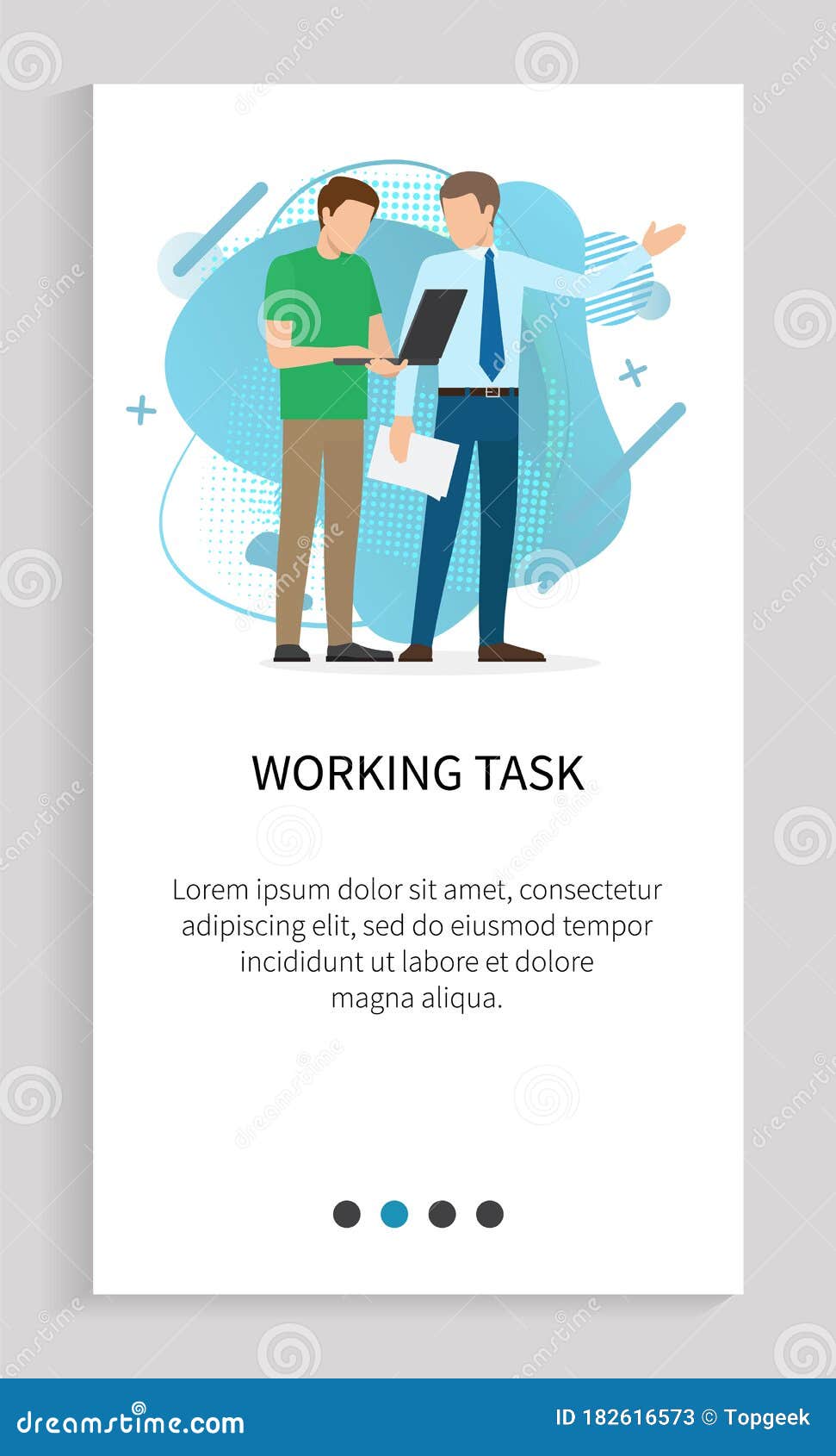 Working Task Boss and Worker Employer and Employee Stock Vector ... Working Task Boss and Worker Employer and Employee Stock Vector ...