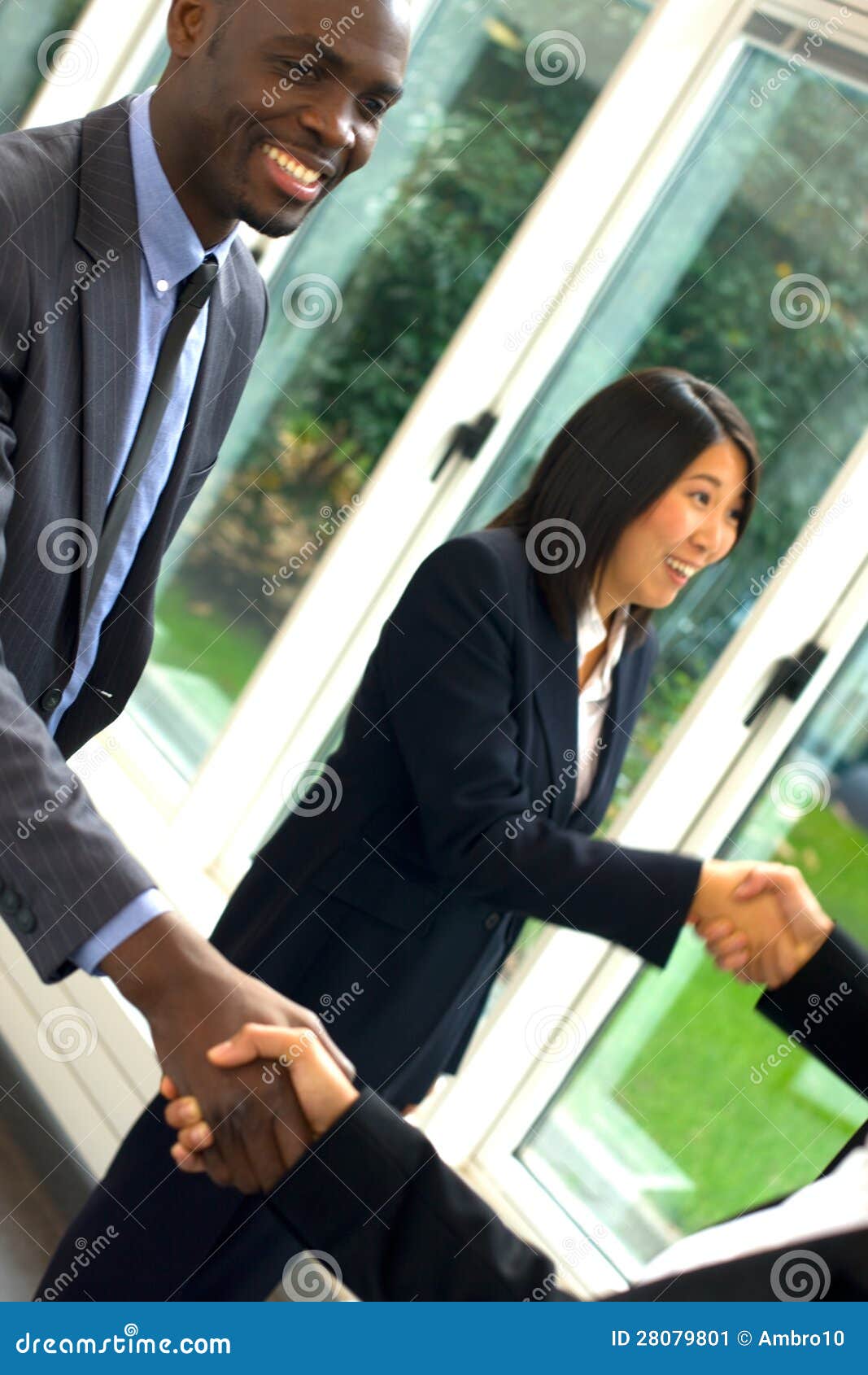Working team shaking hands stock image. Image of group - 28079801