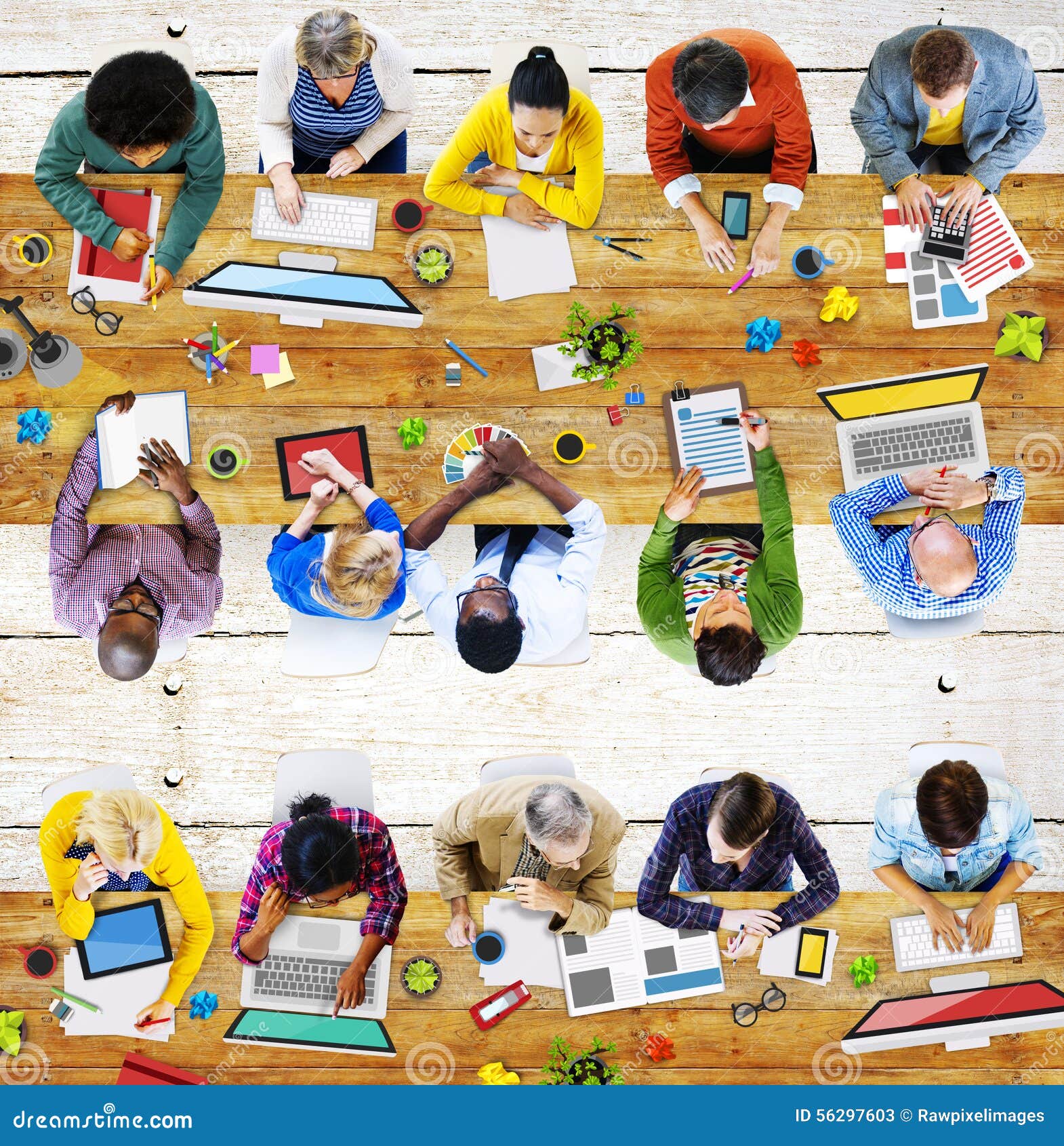 Working Technology Computer Colleagues Partnership Concept Stock Image ...